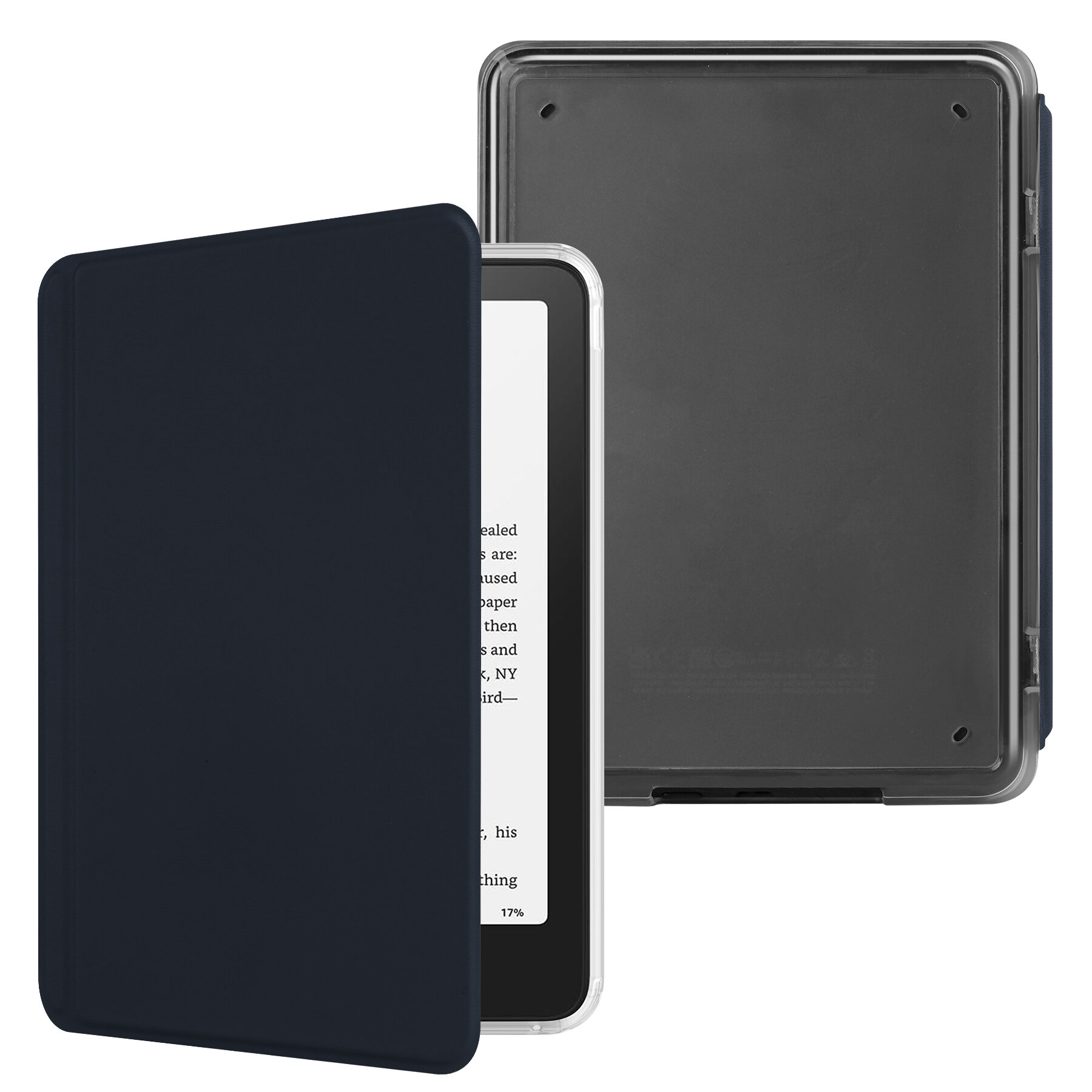 Чехол для Amazon Kindle Paperwhite 12 Gen (7", 2024), с отстегивающейся крышкой, темно-синий