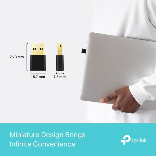 TP-Link Archer TX20U Nano Компактный USB-адаптер с поддержкой Wi-Fi AX1800 — фото 1