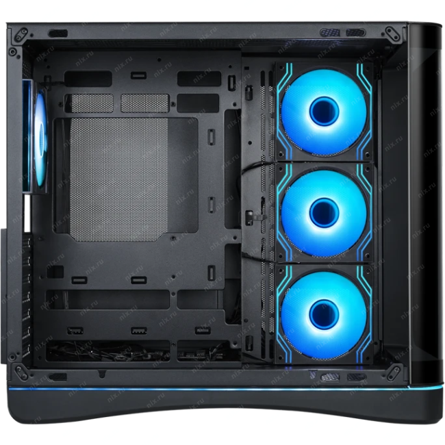 SAMA V62S-BKADA4X1-GL Корпус ПК без блока питания/ Case SAMA V62S Black, Midi-Tower, TG, 4x120mm ARGB, 2xUSB 3.0 + 1xUS — фото 1