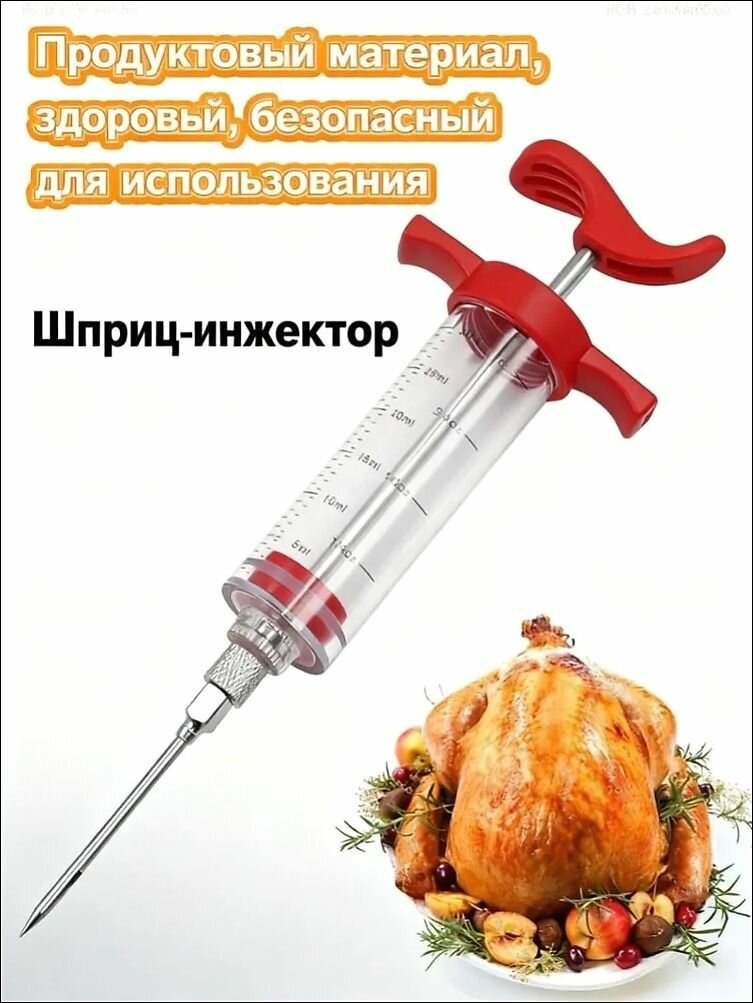 Шприц кухонный, нержавеющая сталь + пластик, многоразовый мешок