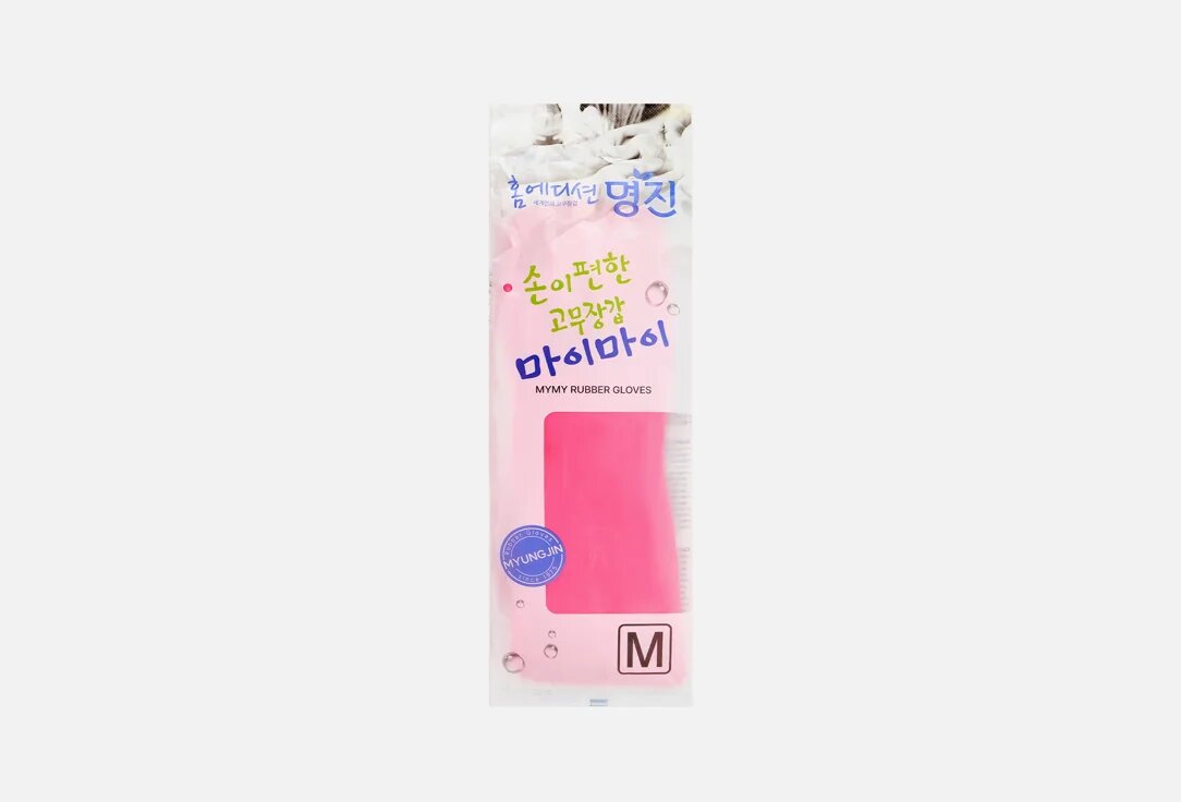 Myungjin Mj new mymy gloves, M Хозяйственные перчатки Розовый