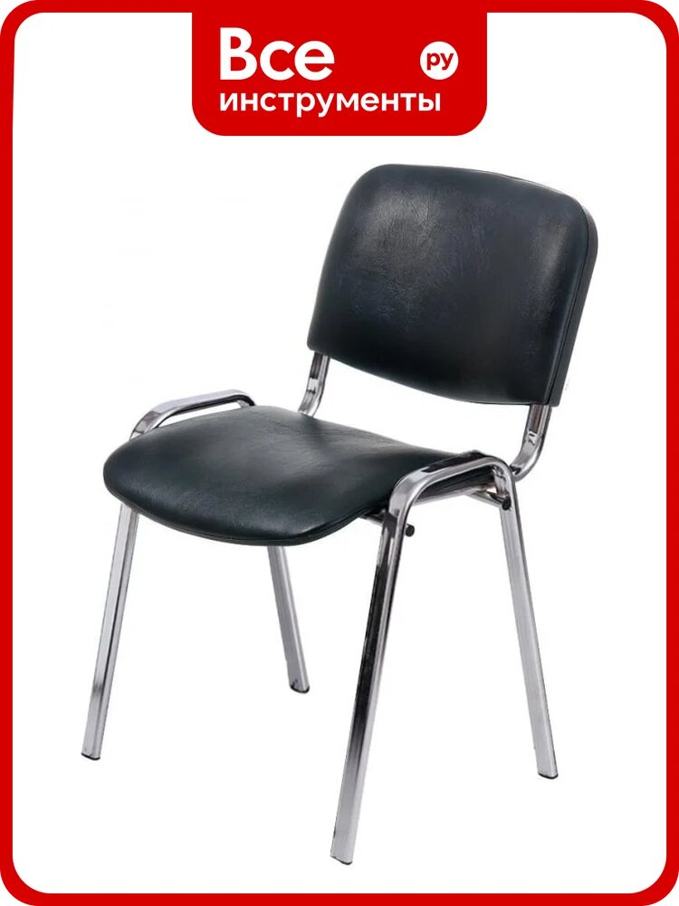 Стул Easy Chair FA Rio хром кожзам черный 1397324
