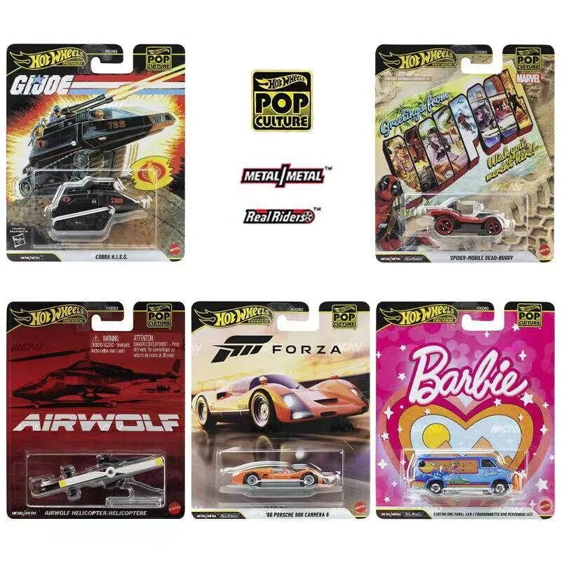 Машинка Mattel HOTWHEELS POP CULTURE 1/64 COBRA HISS PORSCHE 906 HXD63-Q-5PCS