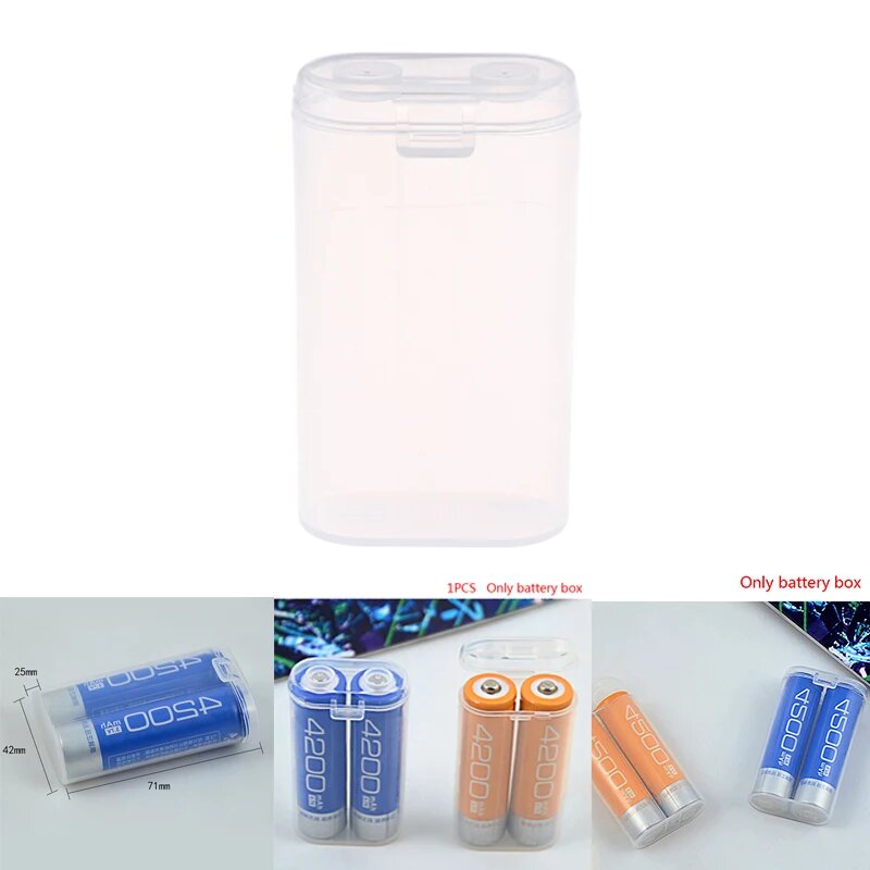 Контейнер для батареек AA, белый, 1PC A1