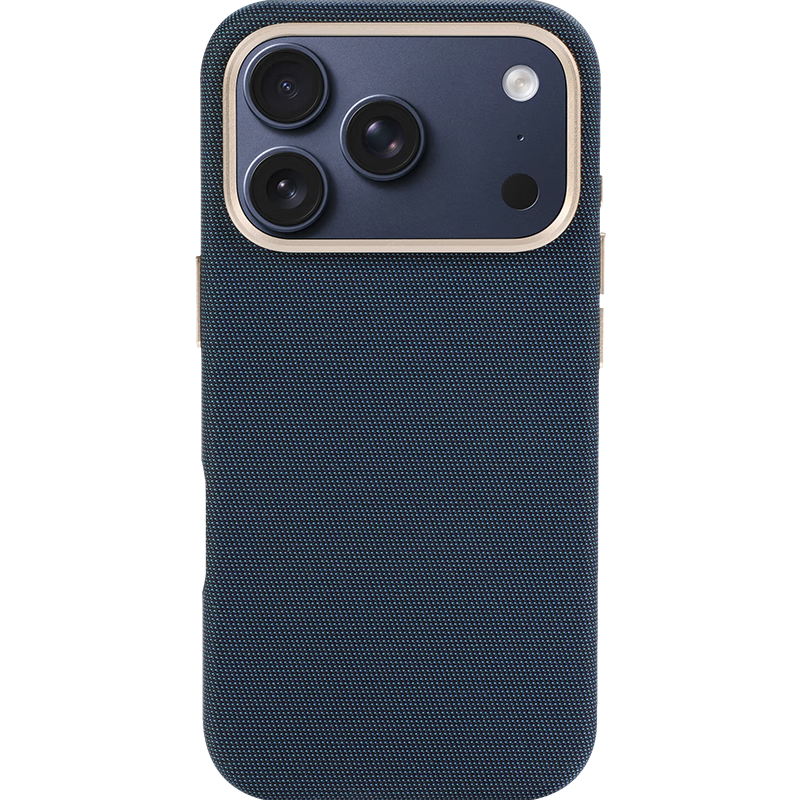 Мемуми чехол для iPhone 17 Pro с магнитной защитой и технологичной тканью синий Цвет：СинийВерсия：iPhone 17 Pro