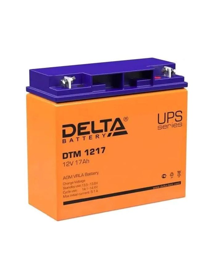 Батарея Delta DTM 1217 12В, 17Ач, 181х77х167мм