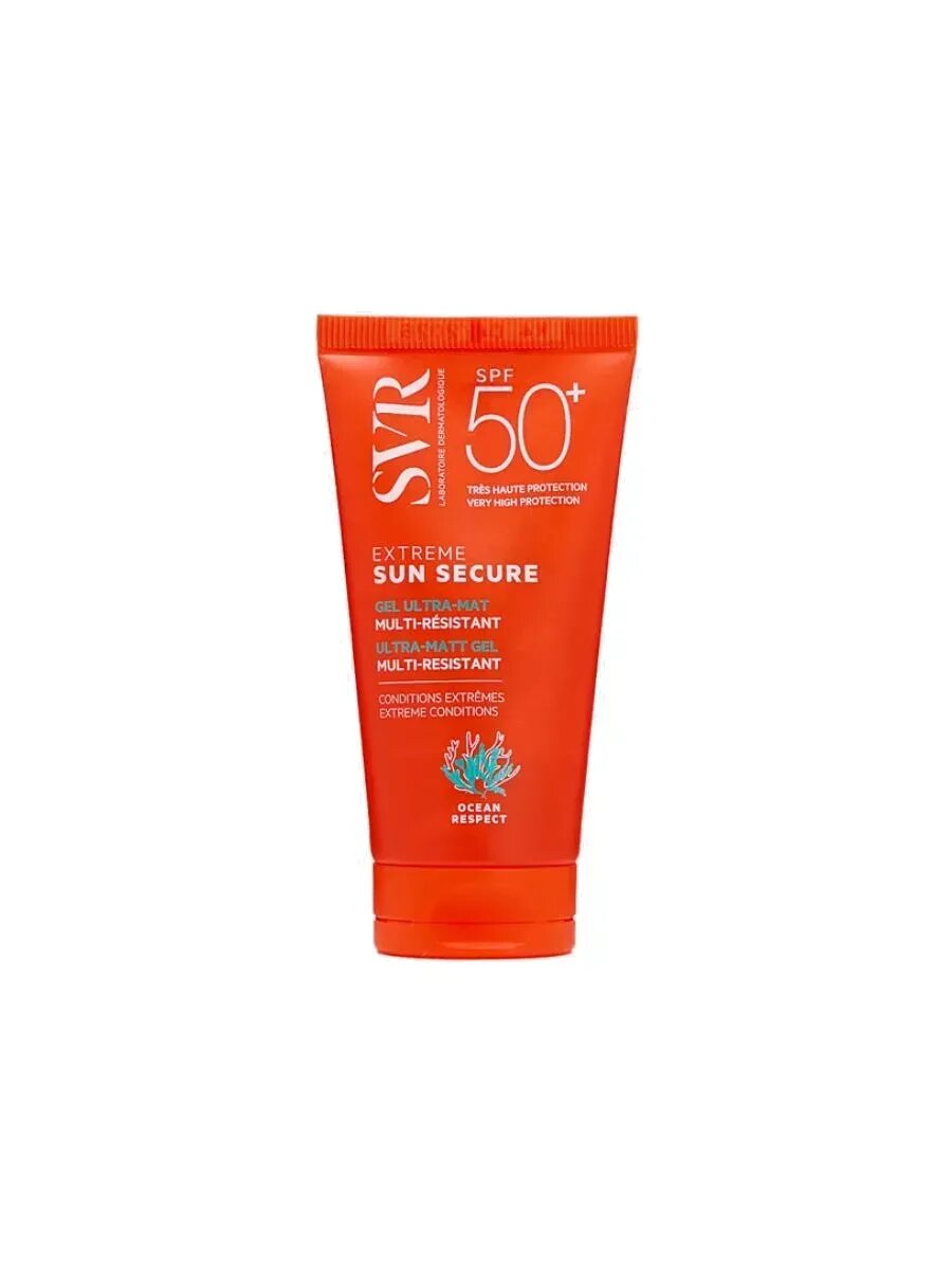 #Матирующий coлнцезащитный гель для лица, SPF 50+ SVR EXTREME SUN SECURE 50 мл#