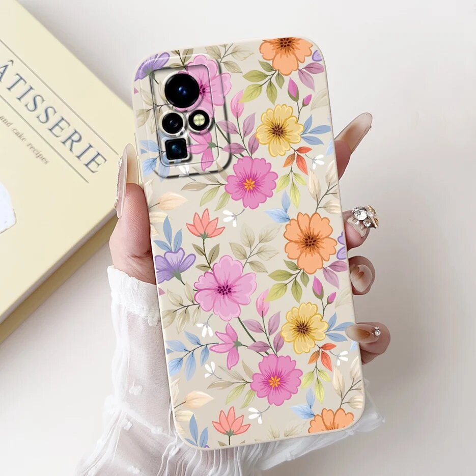 Чехол для Infinix Zero X Pro, цветы, TYbai2142