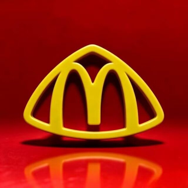 Наклейка на автомобиль Макдоналдс Майбах 3D печать клейкая декоративная авто наклейка