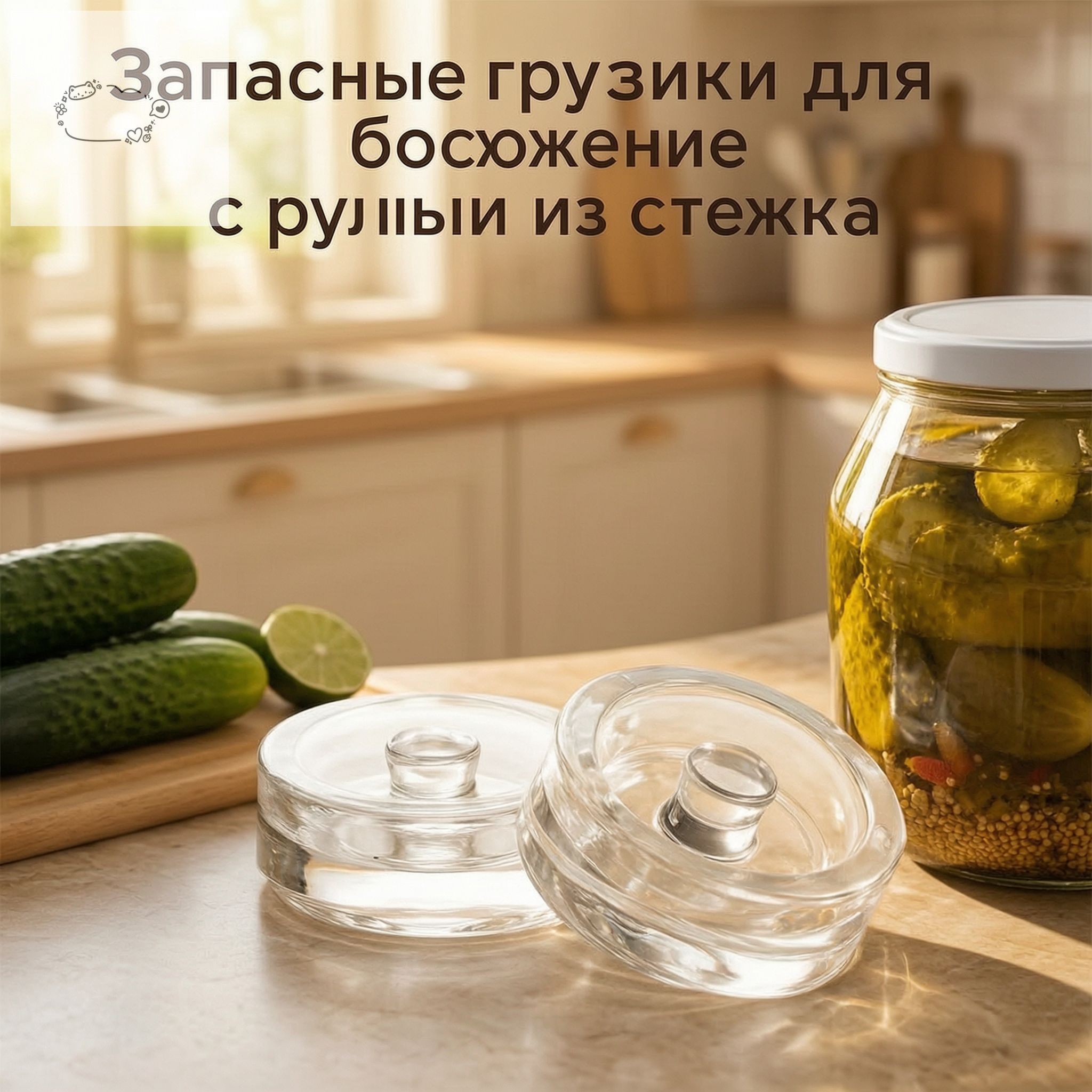 Запасные грузики для брожения с ручкой из стекла