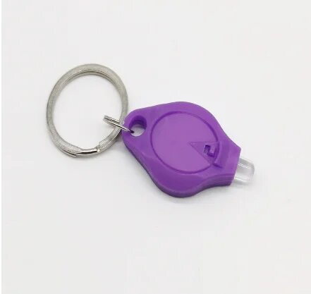 Мини-фонарик-брелок с УФ-светом ABSPlastic UV light, purple shell, 1pcs