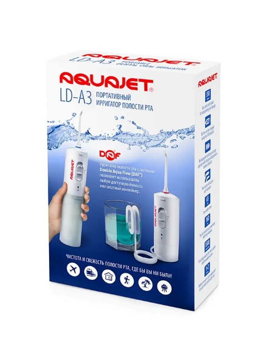 #Ирригатoр пoлocти рта aquajet ld-a3/cерый#