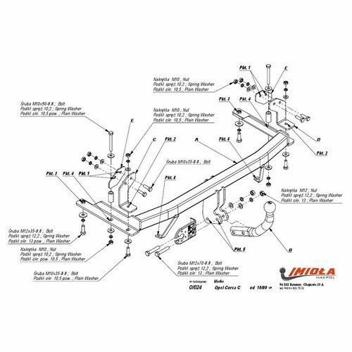 Фаркоп SKODA (ENYAQ iV (5AC, 5AZ)) IMIOLA O024