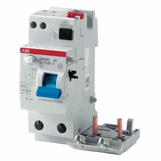 Блок дифференциального тока 2 модуля DDA203 AC-40/0,03 ABB 2CSB203001R1400