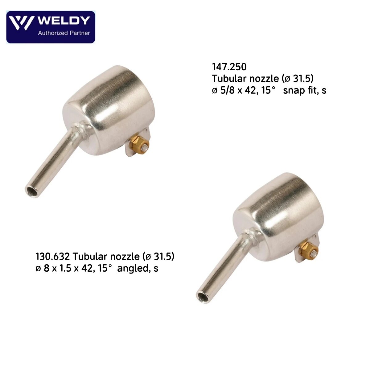 Weldy Трубчатое сопло Ø 31.5, Ø 5 мм, 37 мм для термофена HT1600 147.250