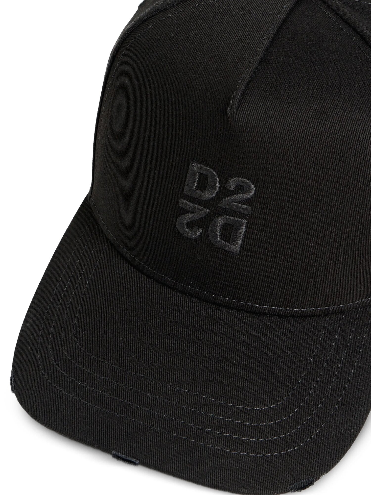 Кепка DSQUARED2 D2 Upside Down baseball cap для мальчиков, размер OneSize, черный — фото 1
