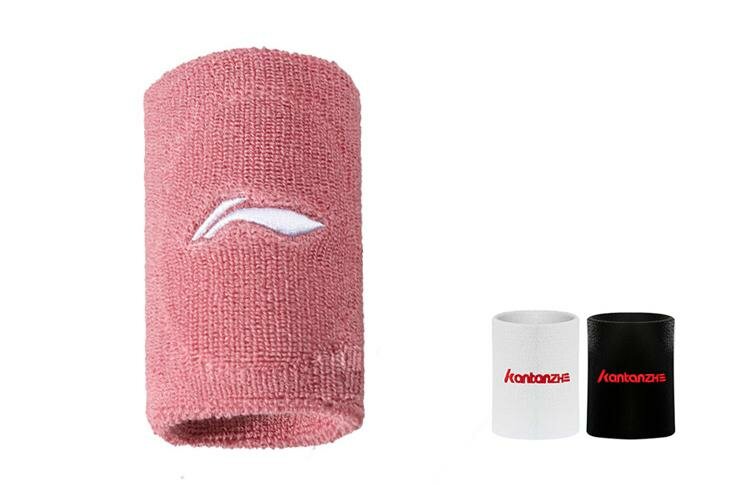 Напульсники унисекс Li Ning, дышащие термозащитные хлопковые, черные/белые, OneSize EU