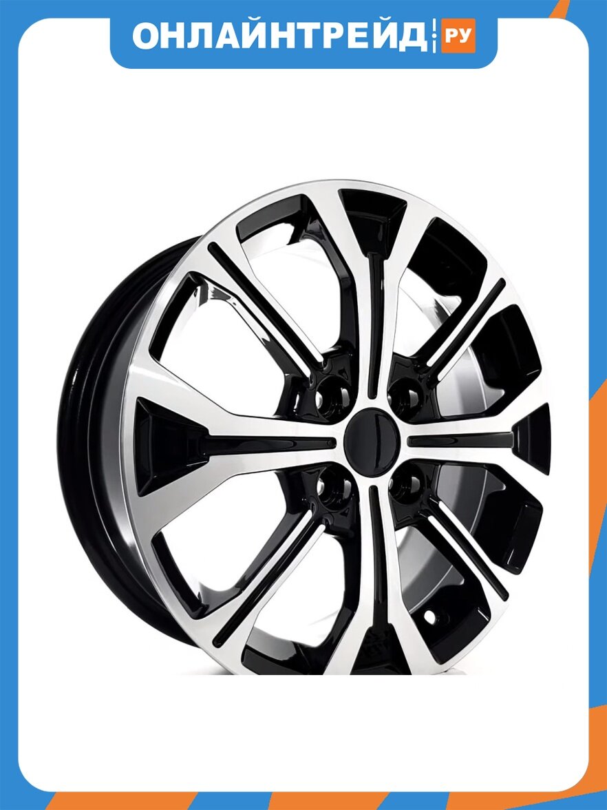 Диск K&k КС945 6x15/4x100 D60.1 ET50 алмаз чёрный