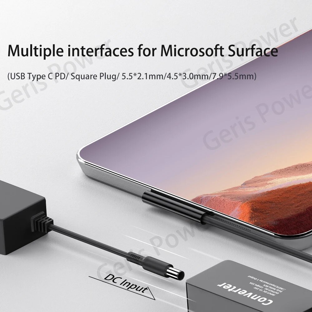 Адаптер USB Type C PD для Microsoft Surface 65Вт — фото 1