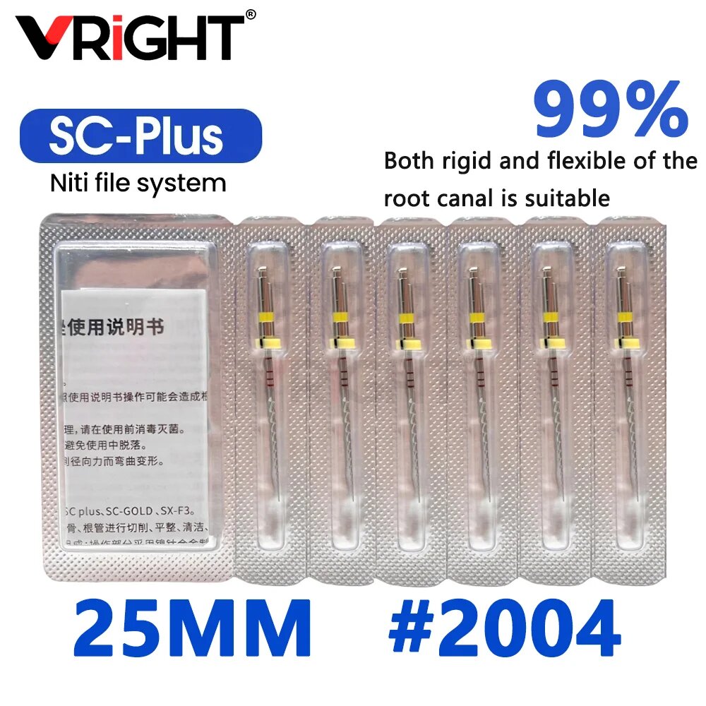 COXO SOCO SC-PRO Стоматологические файлы корневых каналов SC-Plus-25MM-2004
