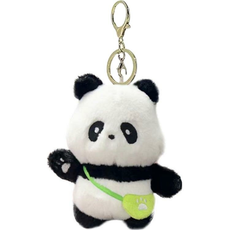 Плюшевая подвеска унисекс YIDIANCHAOWAN Панда для путешествий, Baby Panda Outing - Plush, 10 см