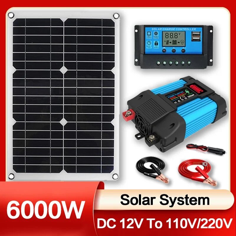 Солнечная инверторная система 6000 Вт Blue 110V