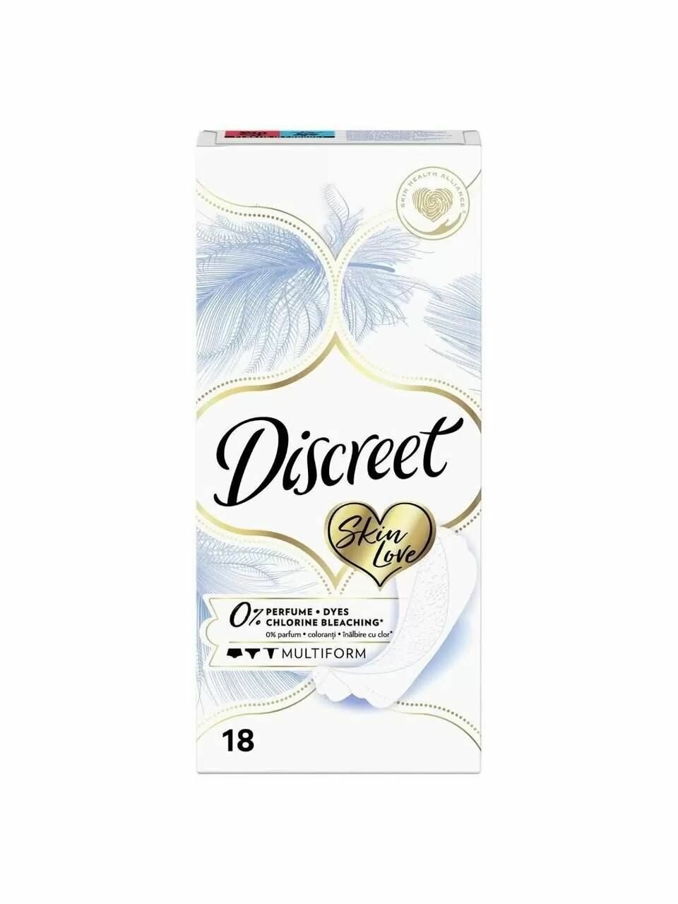 Ежедневные прокладки Discreet Skin Love Multiform, 18 шт