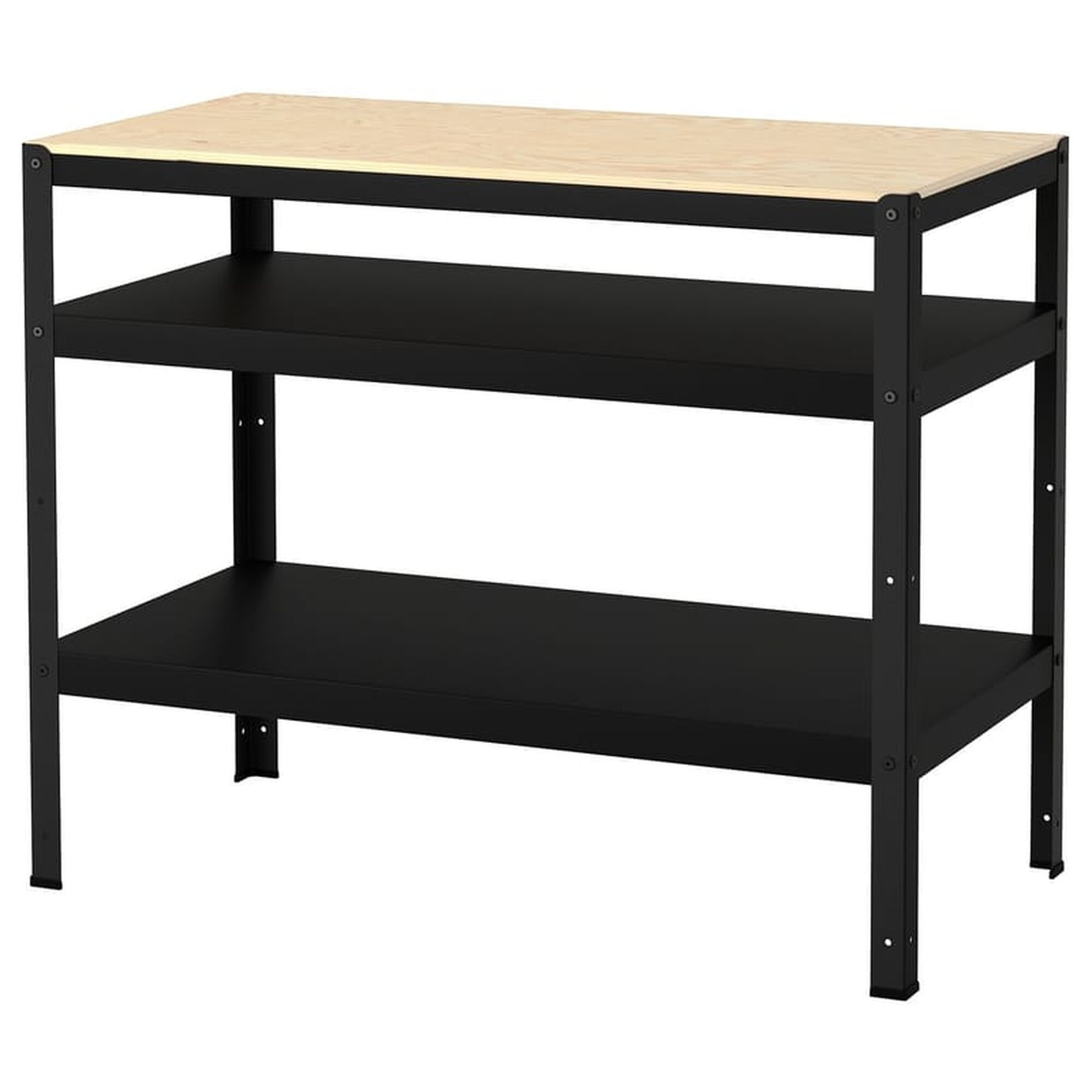 Верстак IKEA BROR, черный, 110x55 см 303.332.86