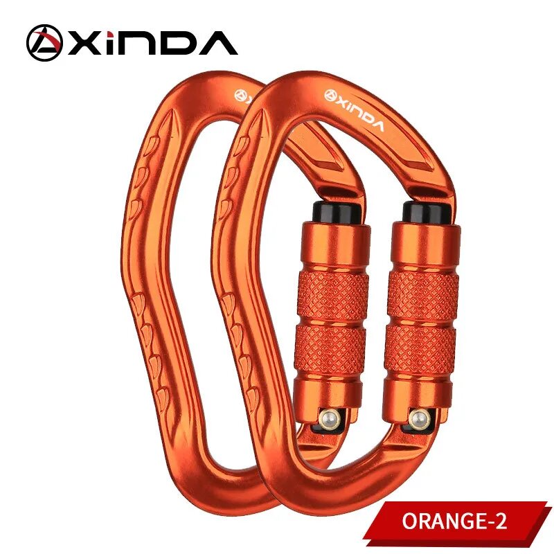 XINDA Автоматический карабин черный 22KN Оранжевый, Orange-2pcs