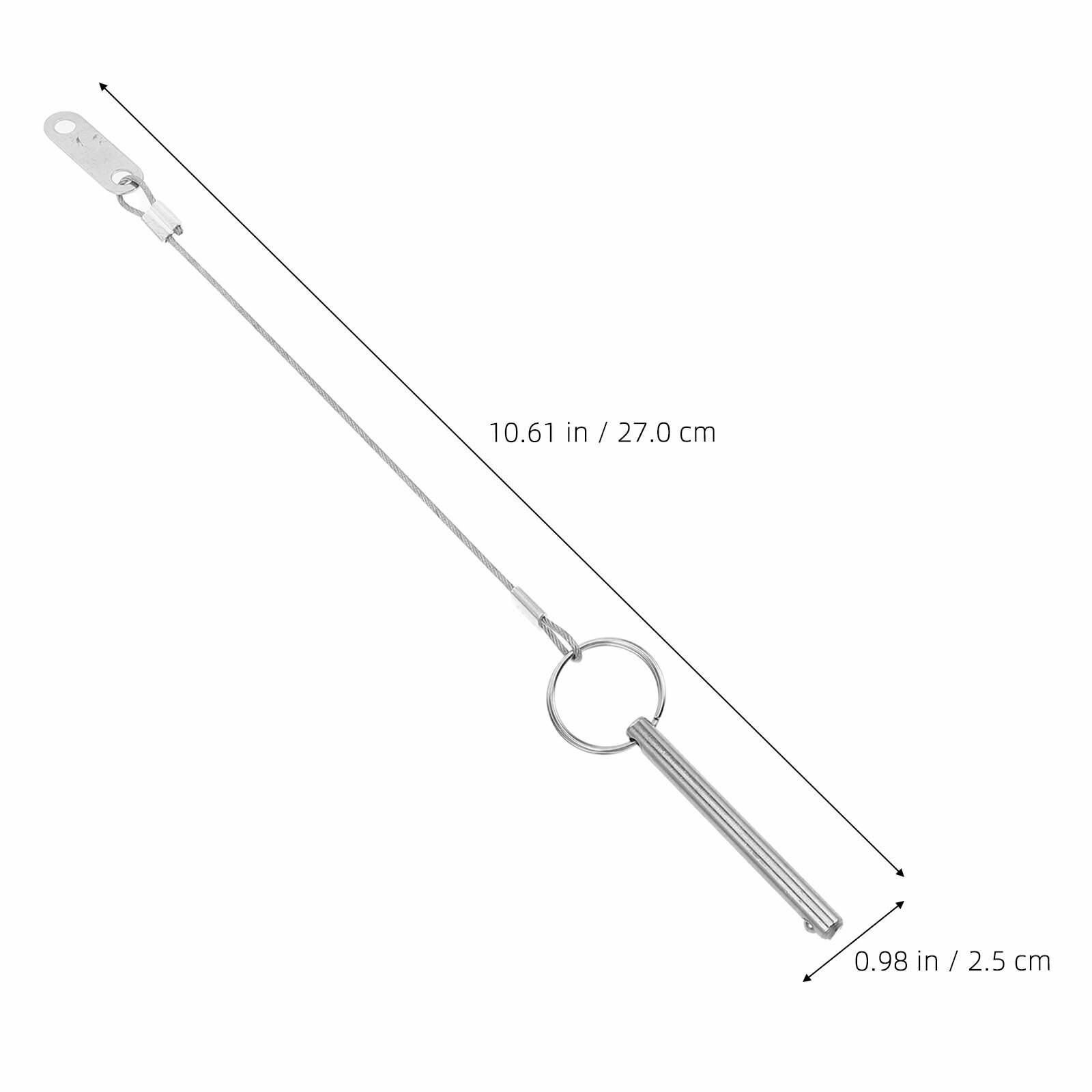 4 Пcs Быстрый Отпускной Коттерный Pin Из Углеродистой Стали Сpring Загруженный Mechanism 60.00X6.00X6.00Cm