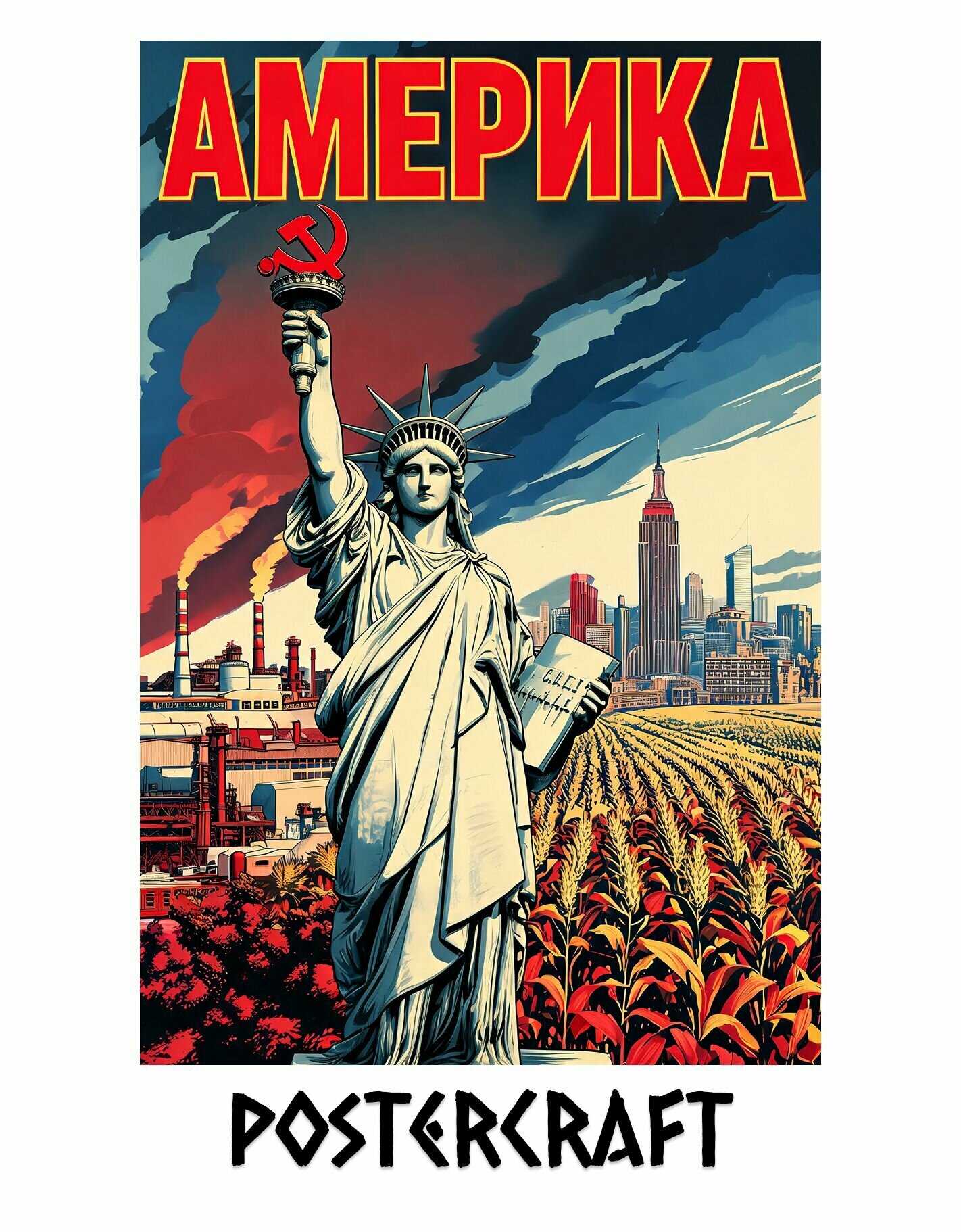 Постер "Америка" (Путешествие), 29.7х42см, А3, глянцевый