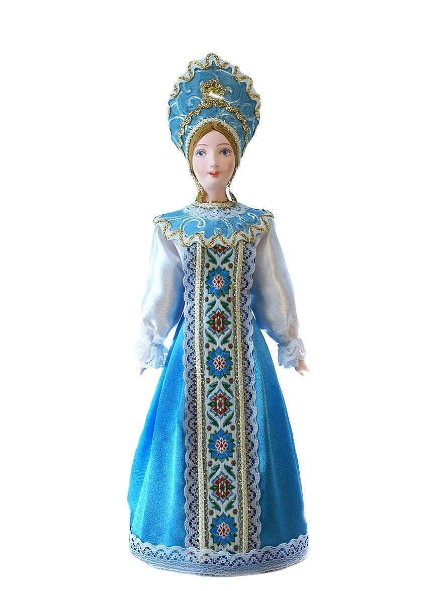 Кукла коллекционная в девичьем праздничном костюме