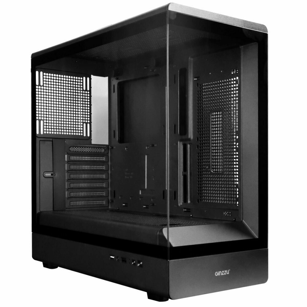 Корпус для ПК Ginzzu сталь 0.6 мм ATX 2 USB без БП