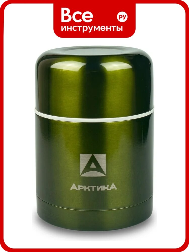 Термос для еды с супер-широким горлом Арктика 0.5 л, болотный 302-500-GN, сталь