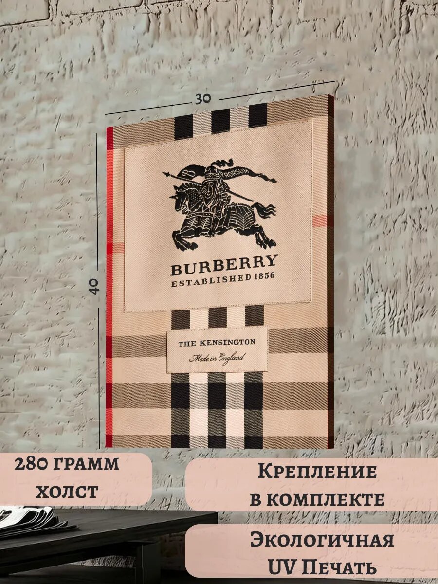 Картина 30х40 Барберри Burberry London Эстетика Стиль Мода