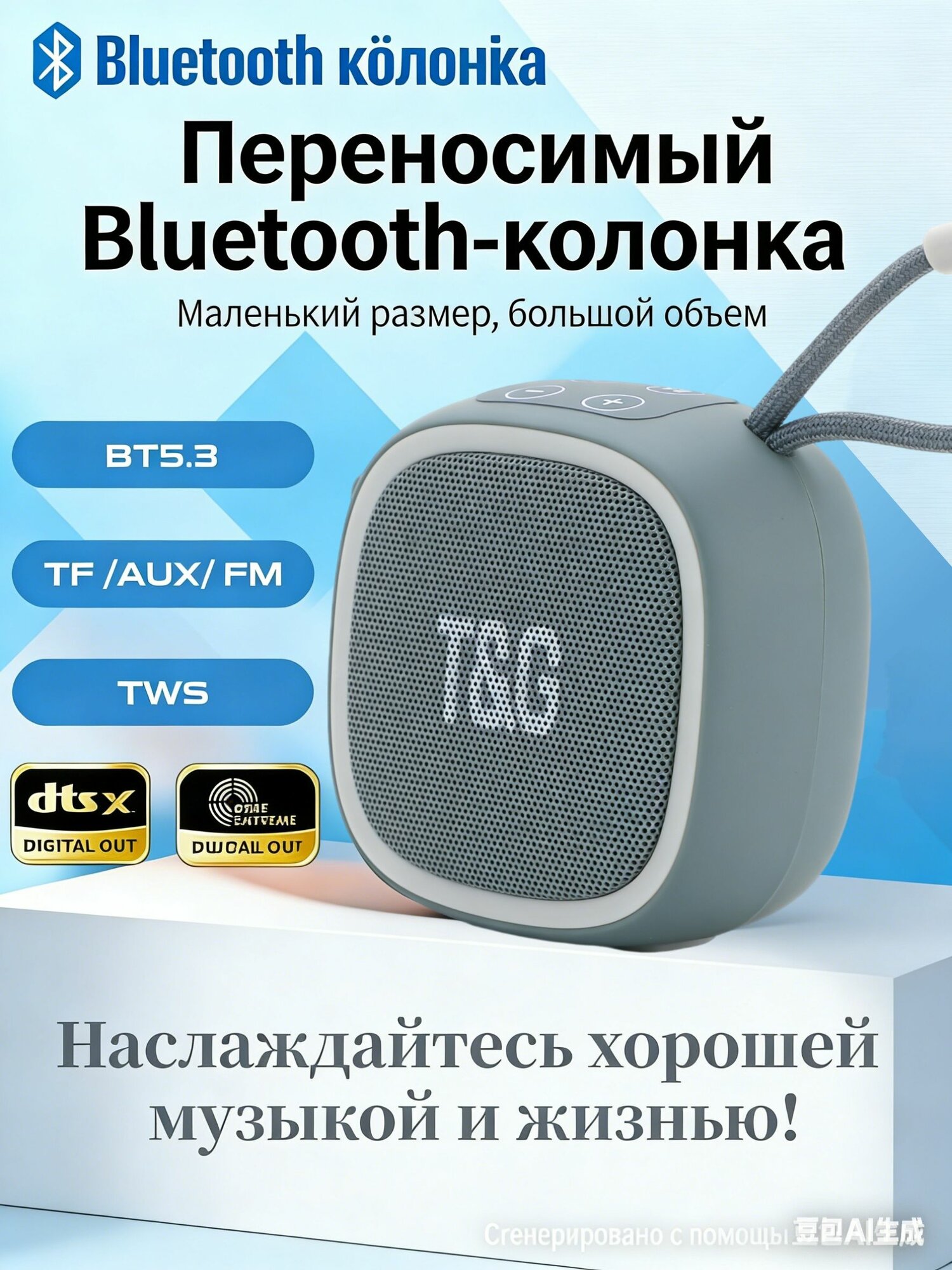 Мини-динамик Bluetooth TG659, беспроводной динамик, наслаждайтесь хорошей музыкой и жизнью! портативная колонка для прослушивания музыки