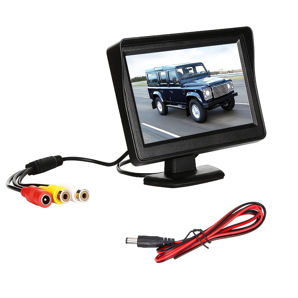 4.3-дюймовый цветной TFT LCD монитор для камеры заднего вида, DC 12V, без аккумулятора, для авто, внедорожника, фургона, грузовика
