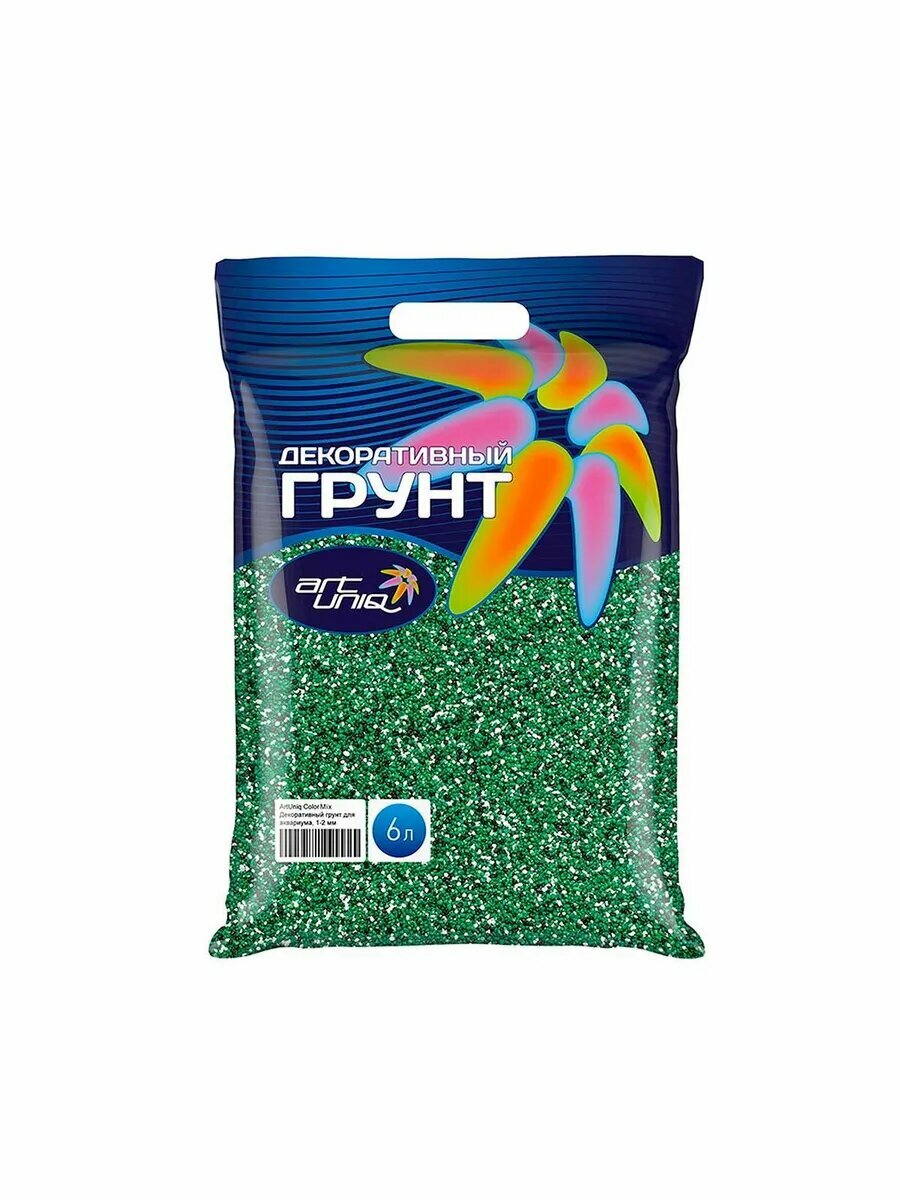 Декоративный грунт для аквариума ArtUniq ColorMix Jungle "Джунгли", 1-2 мм, пакет 6 л/9 кг