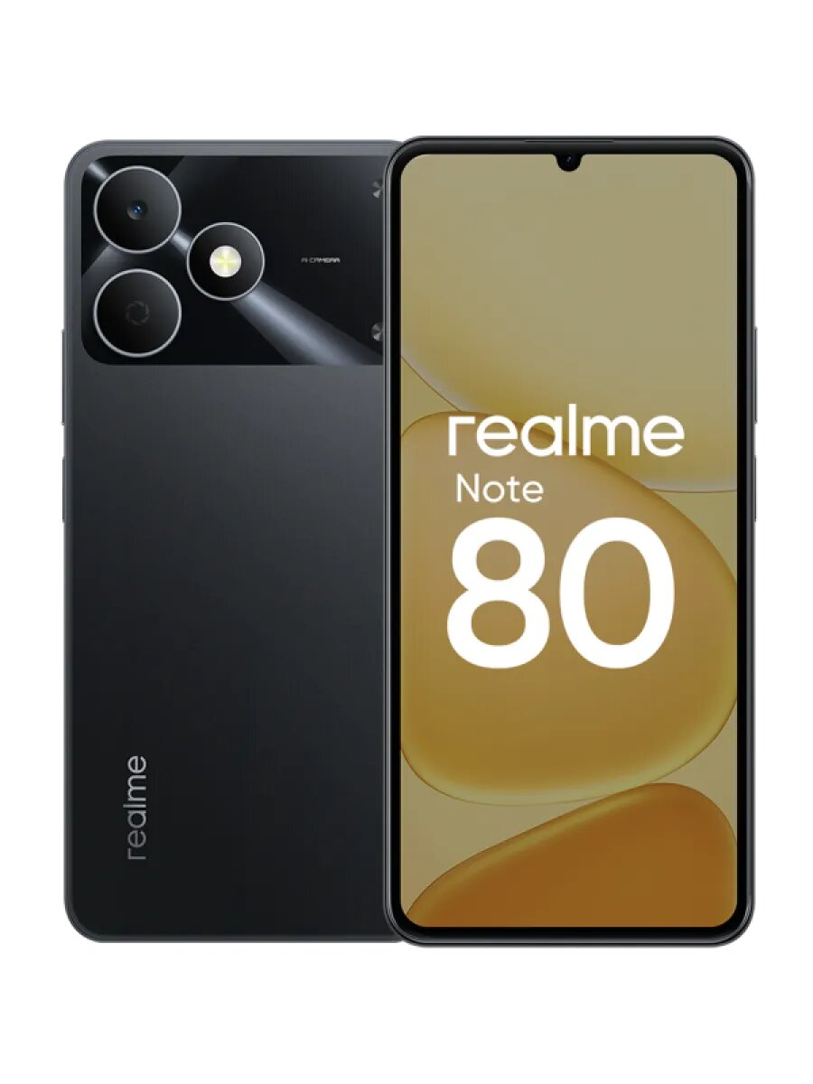 Смартфон realme Note 80 4/128GB, черный (RU)