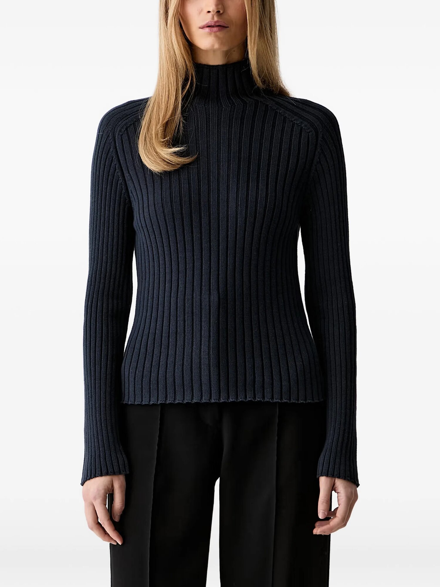 Свитер Ribbed-knit high-neck sweater