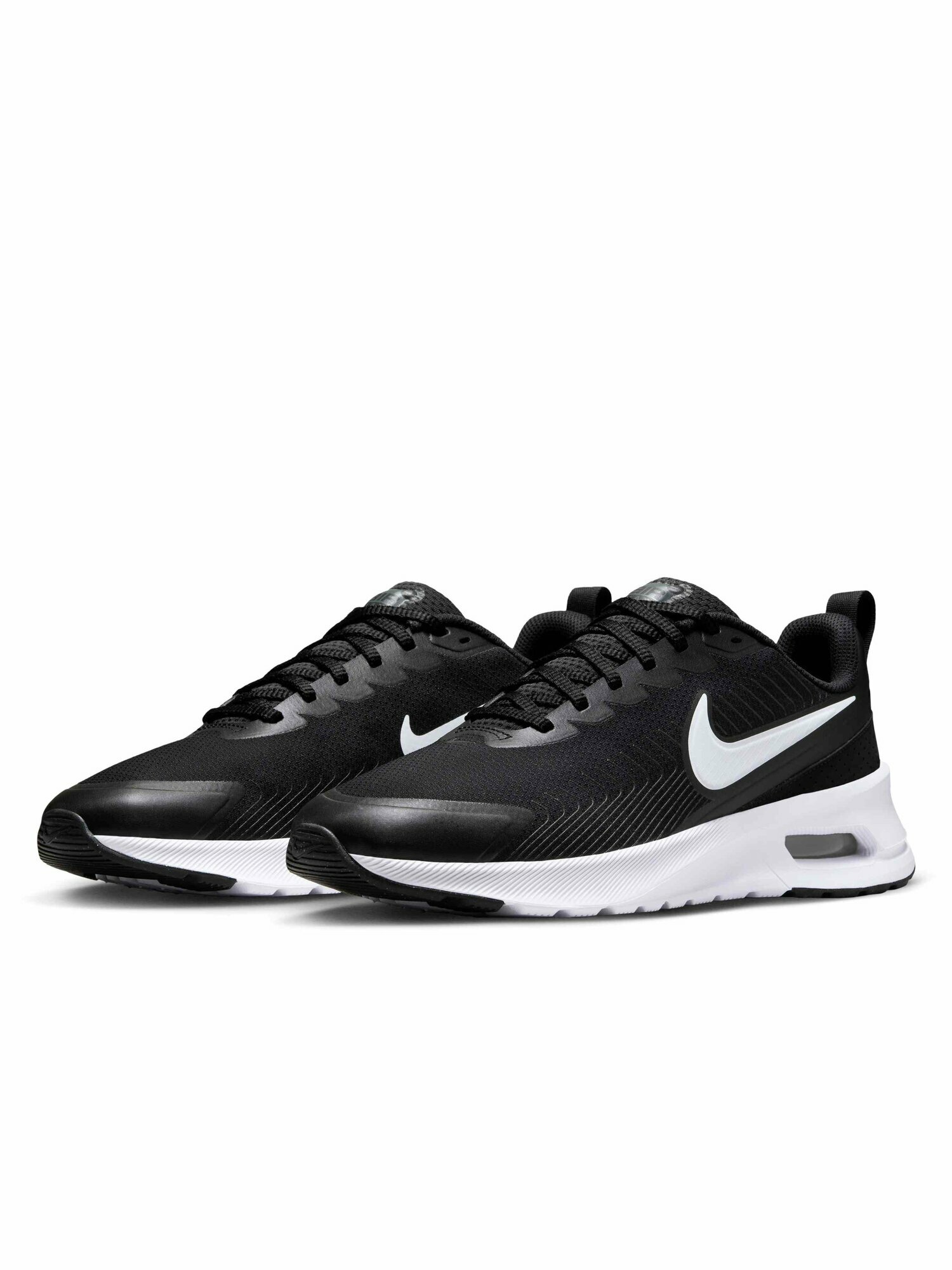 Кроссовки NIKE Air Max Nuaxis, размер 11 US, черный/белый — фото 1