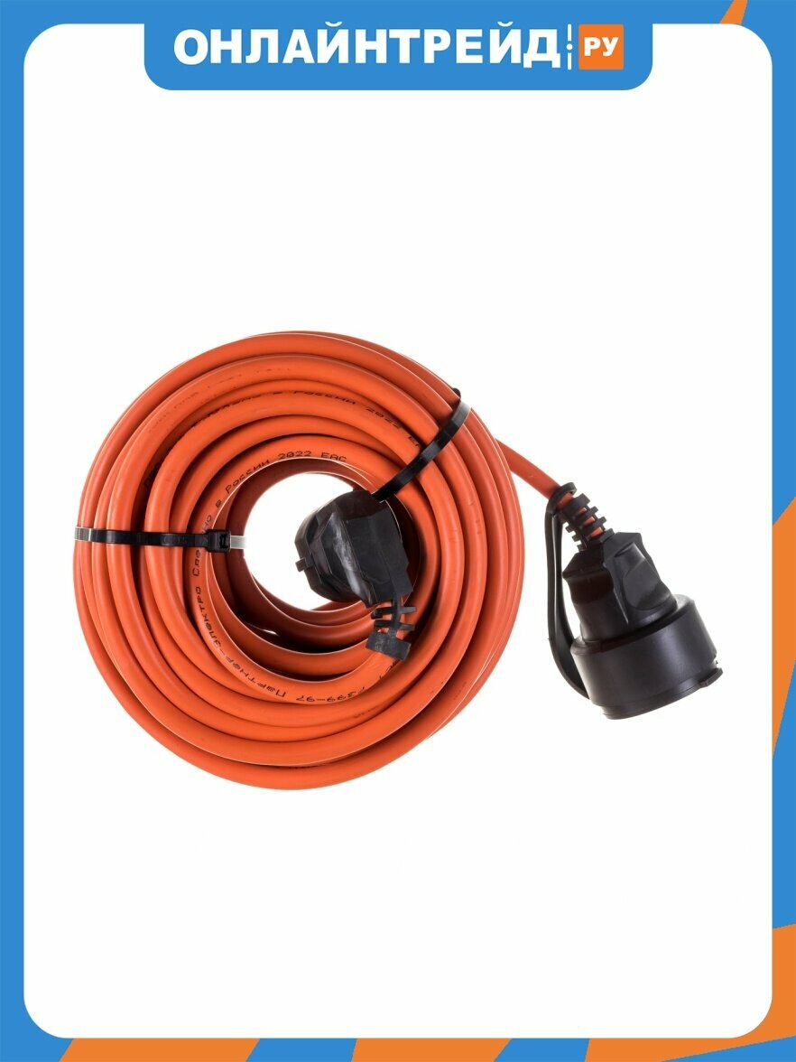 Удлинитель-шнур Gigant с/з ПВС 3х1,5 16A 20м IP 44 INDUSTRY EG PE-014
