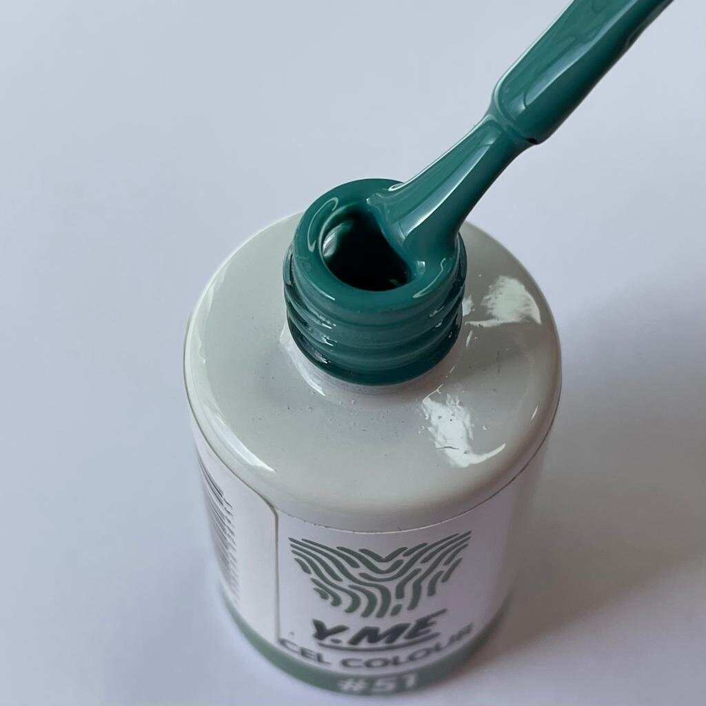 Y.ME Цветной гель-лак Gel Colour 51 (морская глубина), 10 мл, для ногтей