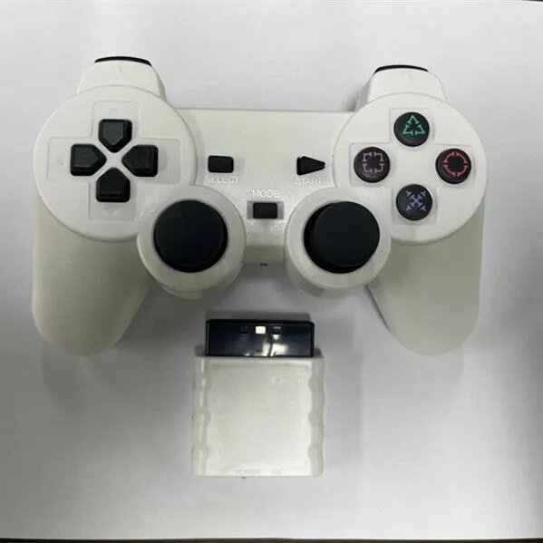 Bluetooth Беспроводной Геймпад Контроллер Для Sony PS2 2.4G Вибрация Контроллер Для Пластика 2 Джойстик, белый
