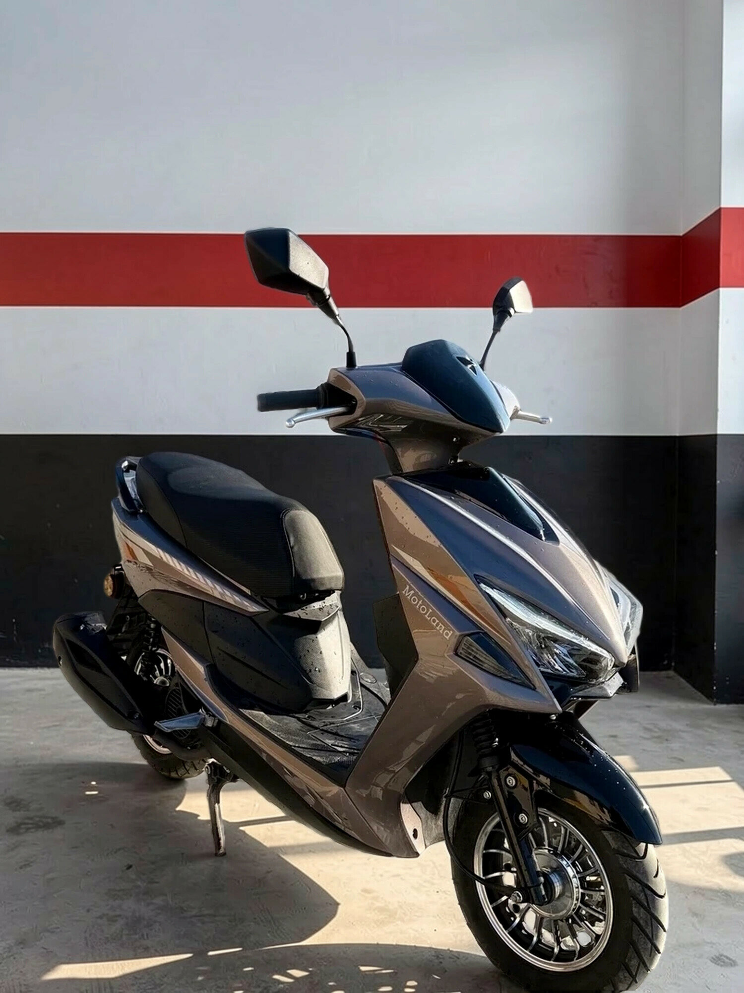 Скутер MotoLand FS цвет синий T 125см3, электростартер, сигнализаци. не требует регистрации