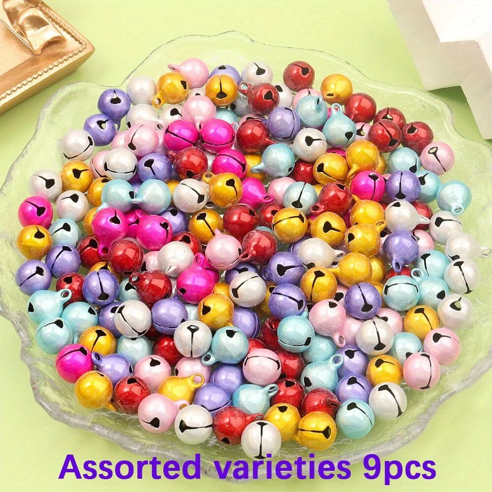 Рождественские колокольчики-шармы набор из 3/9/18 шт 9pcs