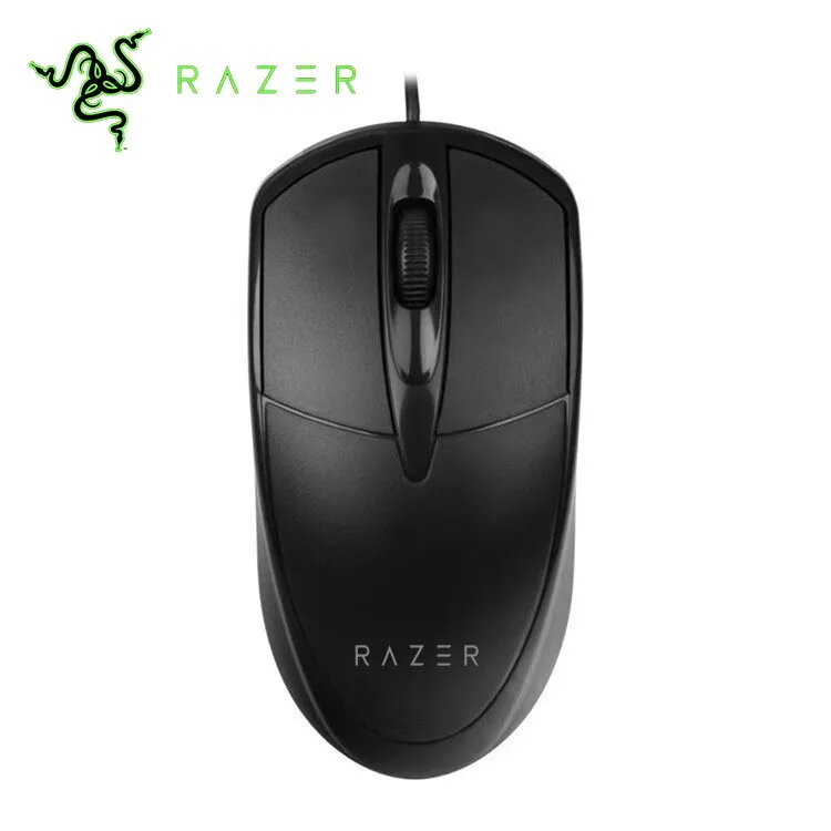Проводная USB-мышь Razer, 3-кнопочная оптическая офисная мышь, эргономичная бесшумная компьютерная мышь с функцией Plug & Play для ноутбуков и настольных ПК