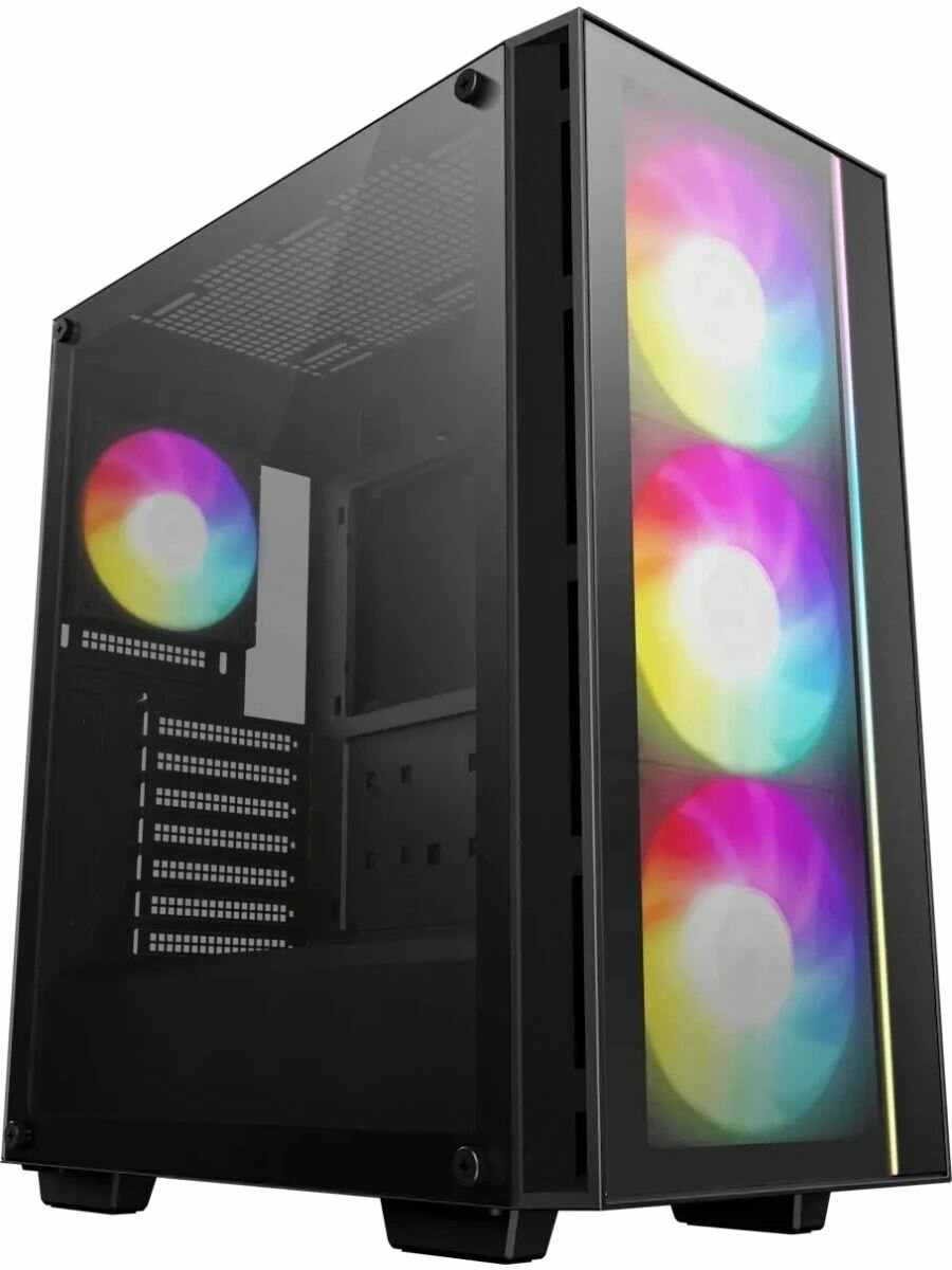 Корпус Deepcool Matrexx 55 V4 C черный без БП ATX 4x120mm 2x140mm 1xUSB3.0 audio bott PSU