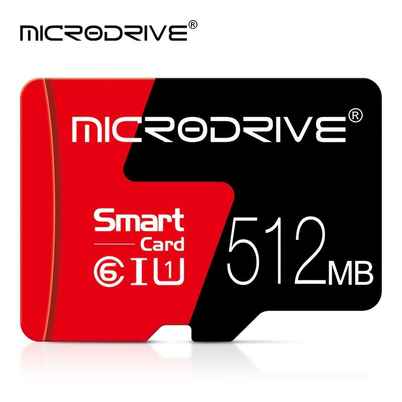 Карта памяти MicroSD TF 512MB, черно-красная, для телефонов, планшетов, компьютеров и авто
