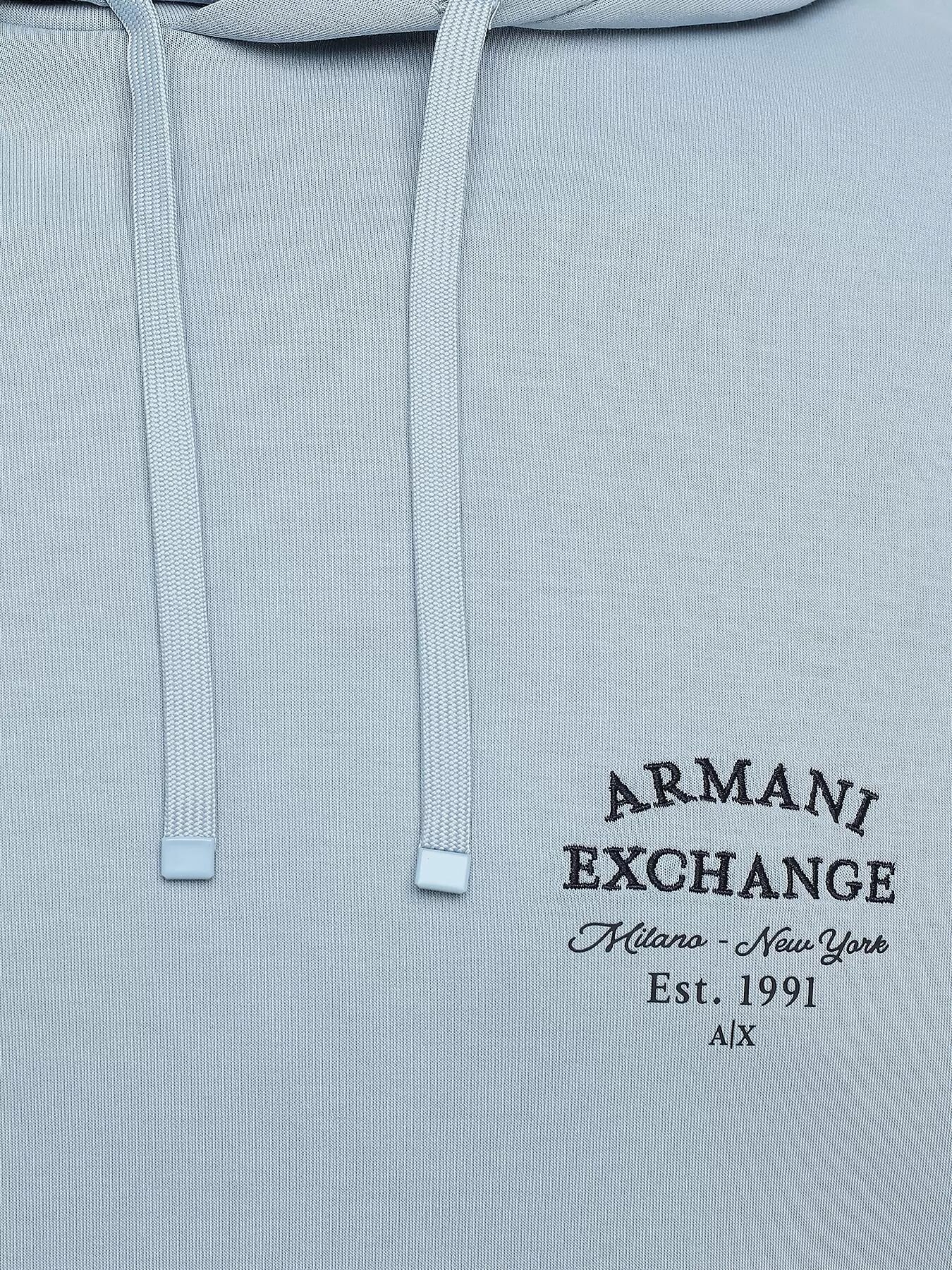 Худи Armani Exchange Весна-лето 2025, размер S, , голубой — фото 1